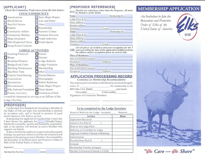 Applications – Aberdeen WA Elks #593