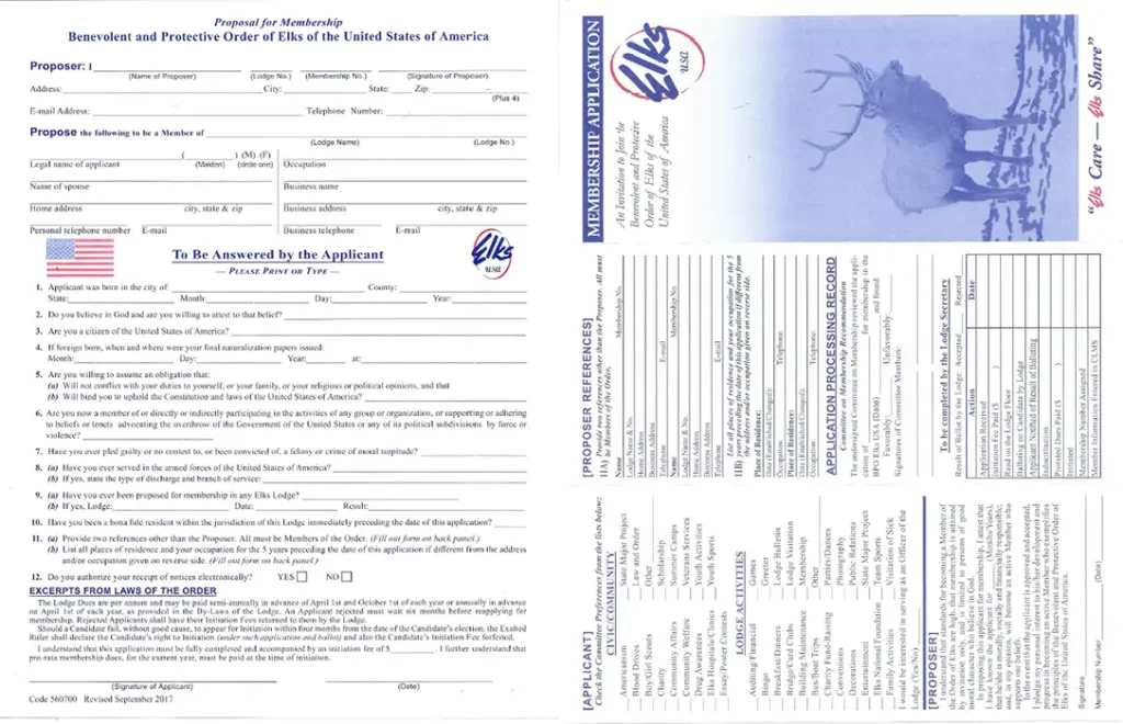 Applications – Aberdeen WA Elks #593